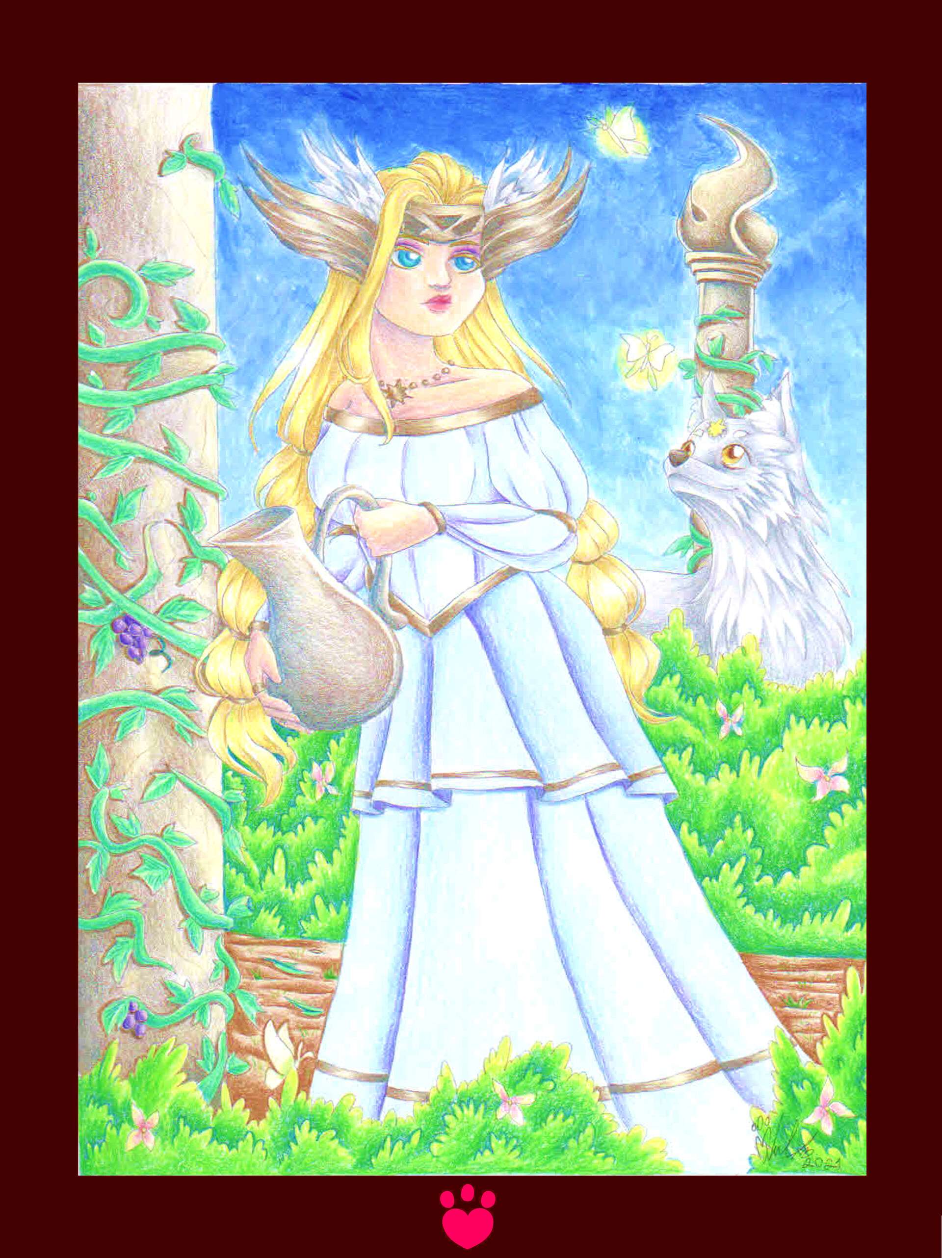 ArtStation - Gunnr The queen of Valkyries