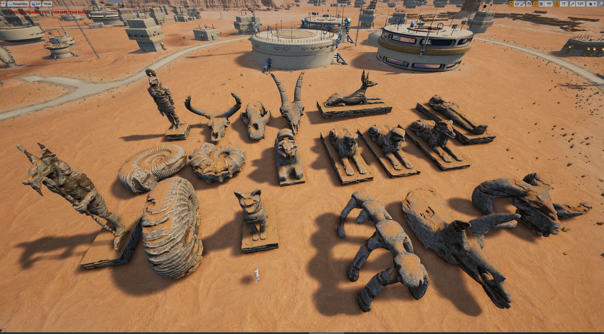 ArtStation - Broken statue asset