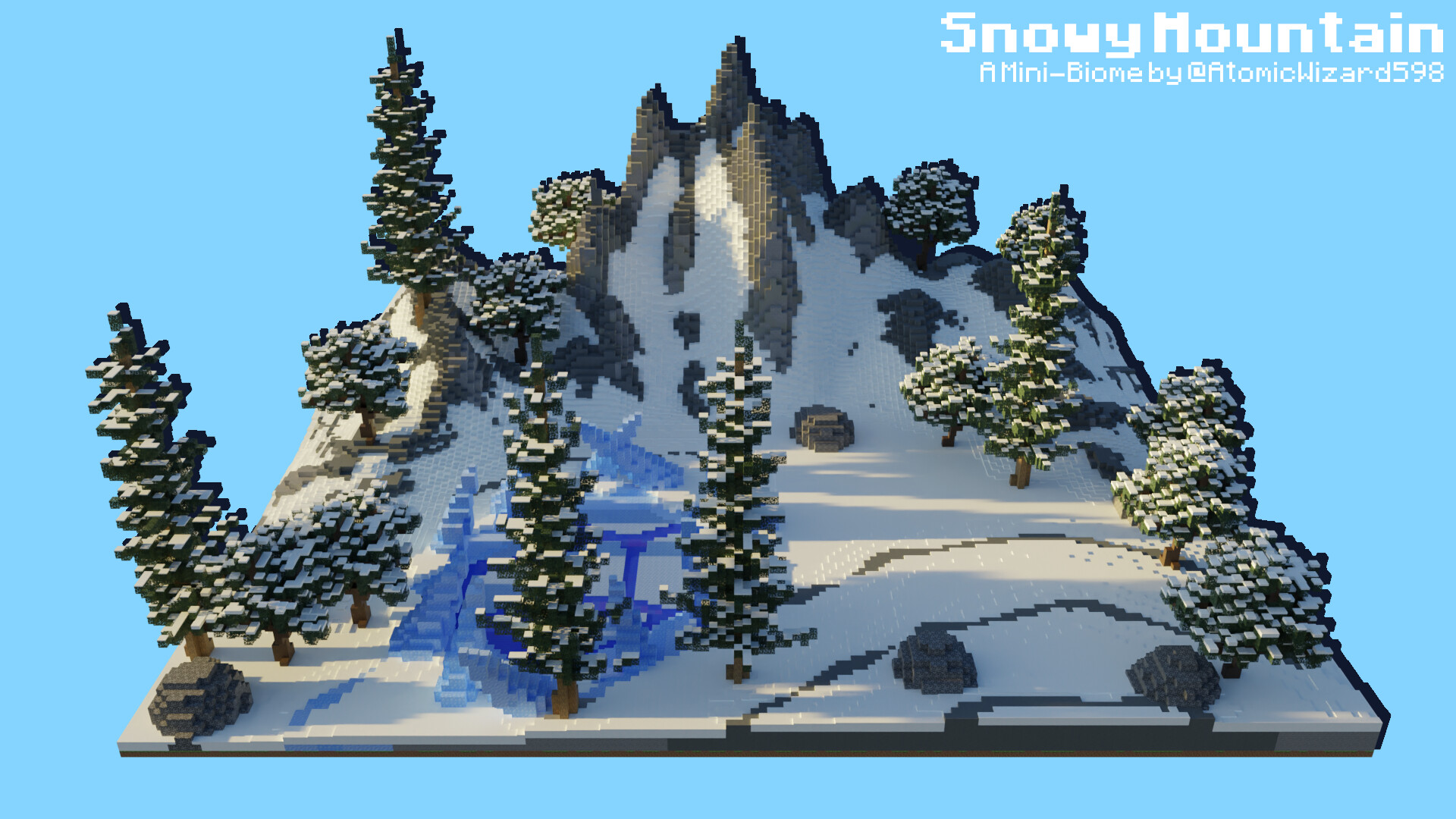 ArtStation - Snowy Mountain MC Render