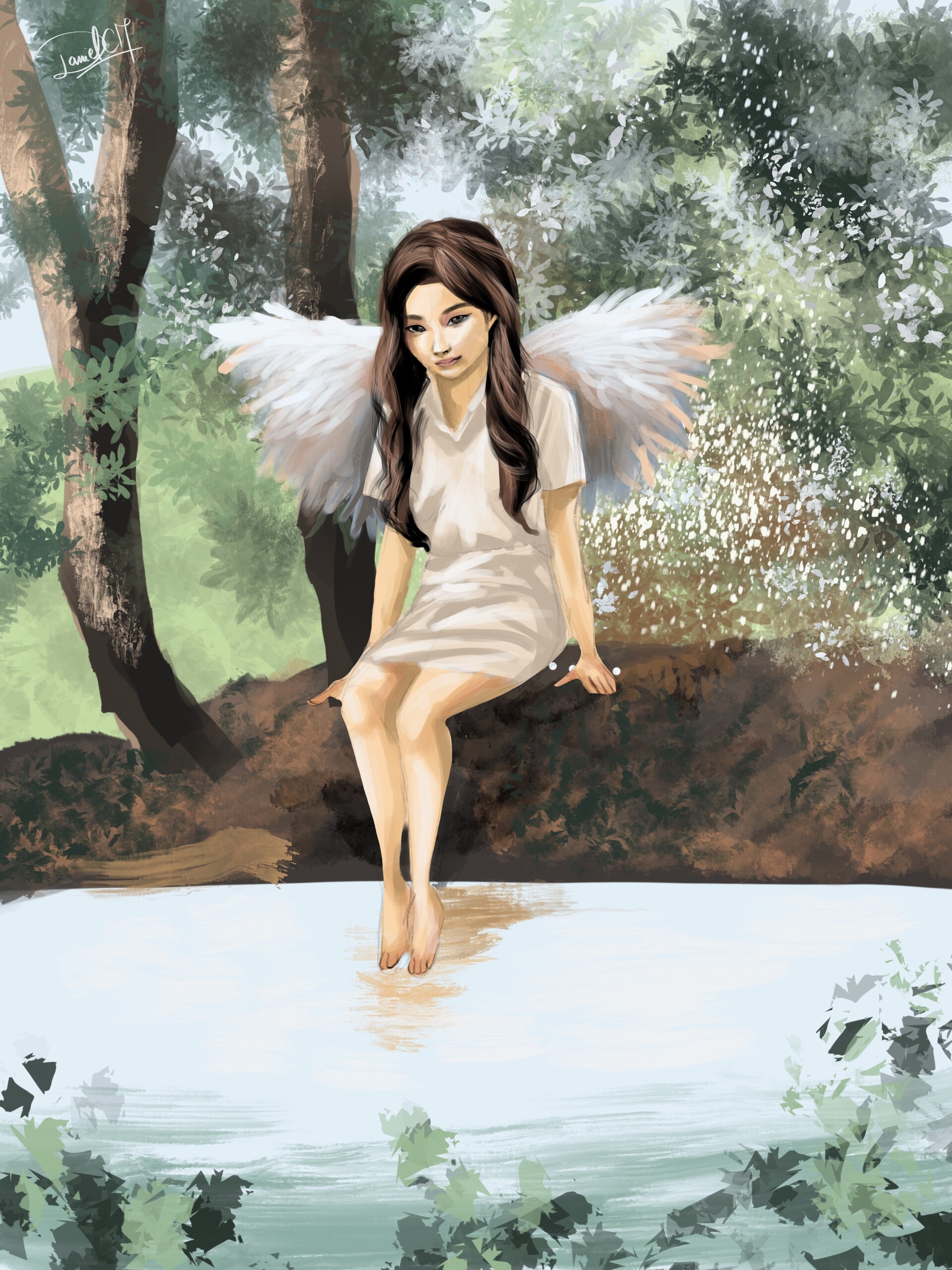 ArtStation - Angel in the Lake