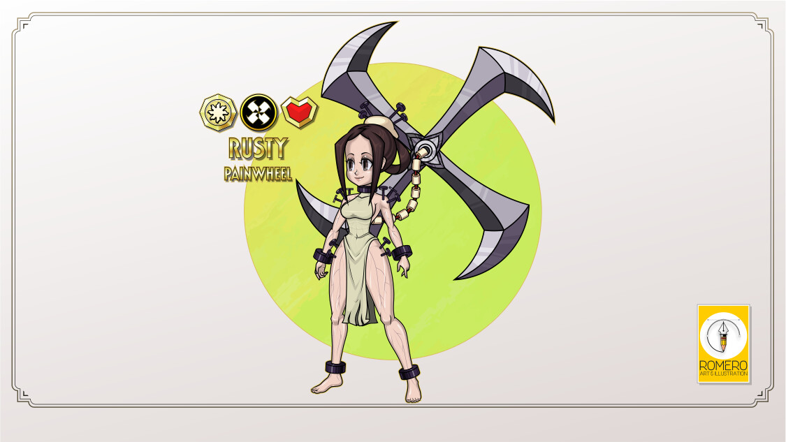 Romero Art & Illustration - Rusty Painwheel