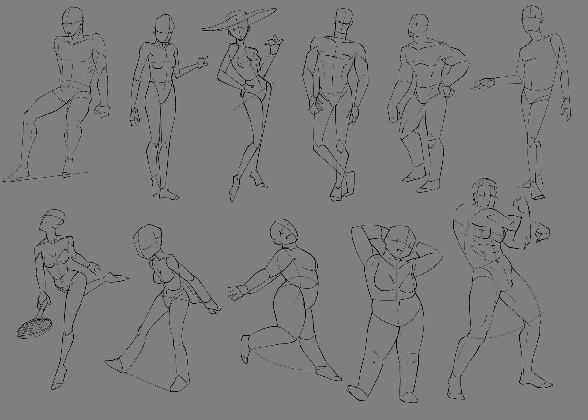 ArtStation - Gesture Forms and Proportion