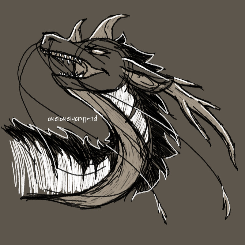 ArtStation - Dragon Headshot Sketch Exercises