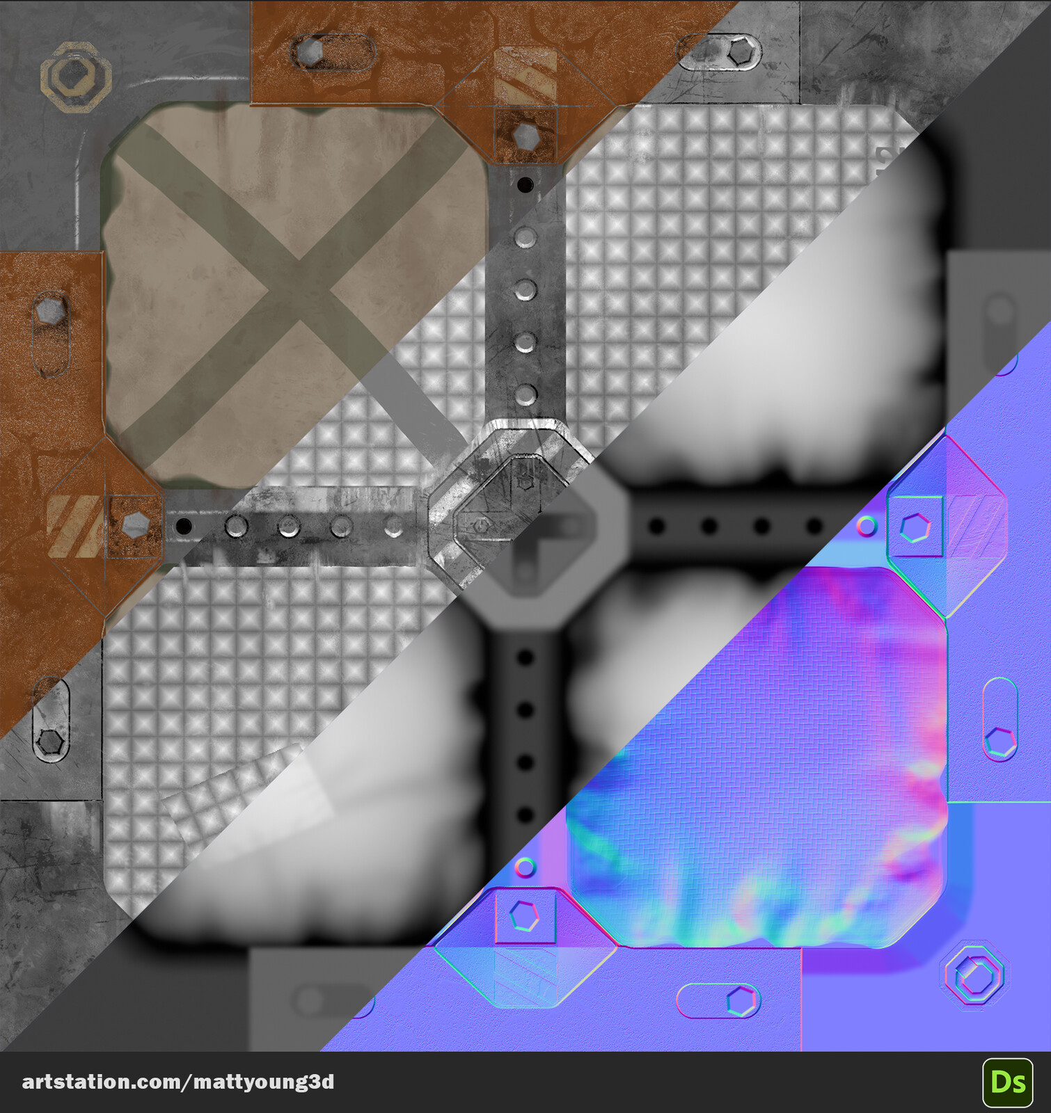 Matt Young - Galactic Crate Material - Substance Designer