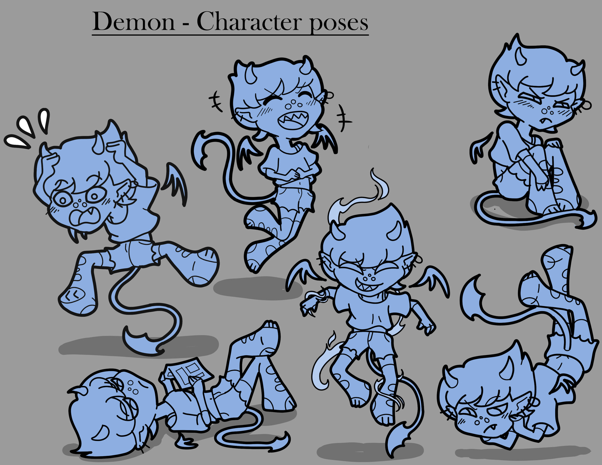 ArtStation - character Poses Demon&Human