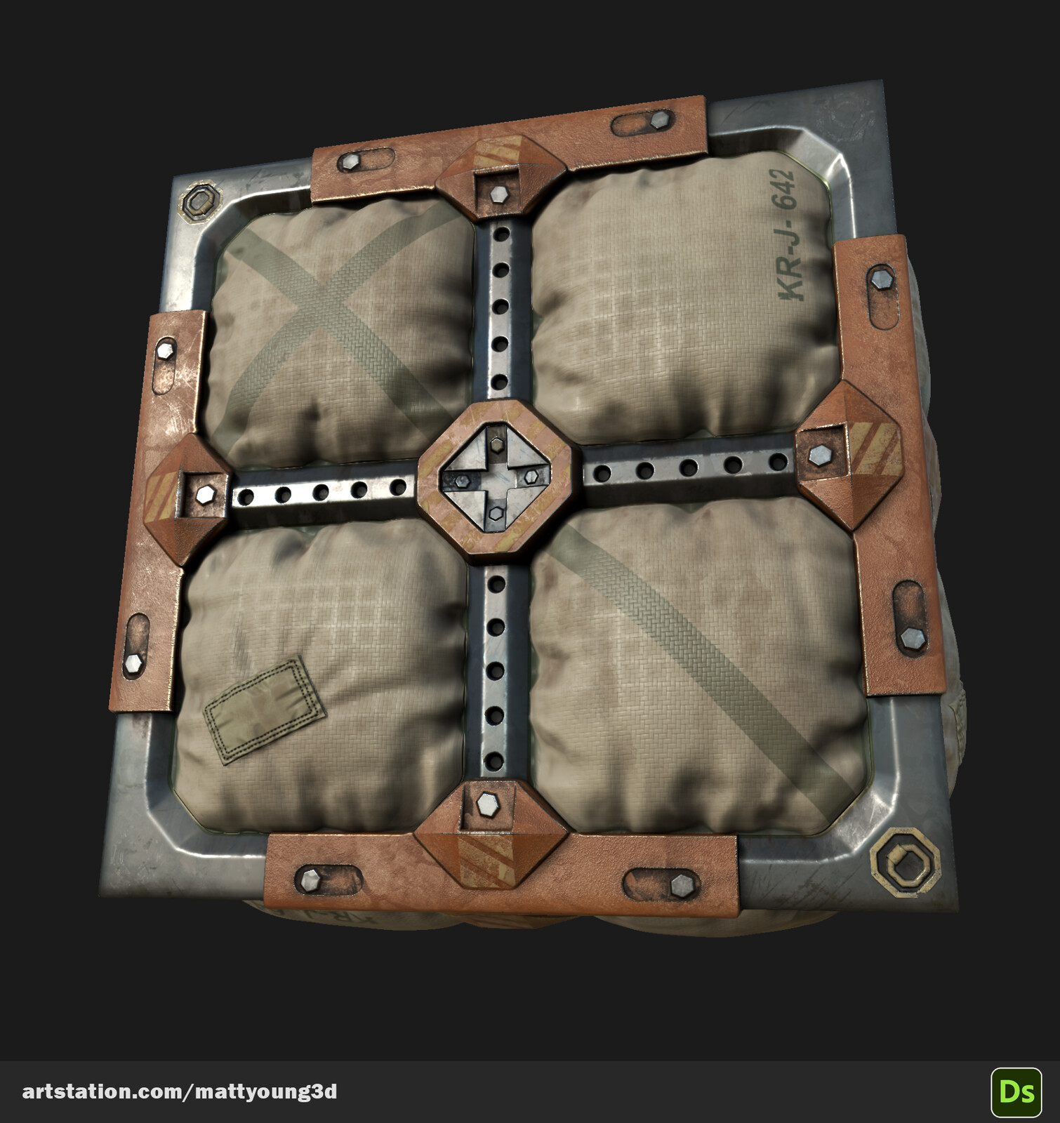 Matt Young - Galactic Crate Material - Substance Designer