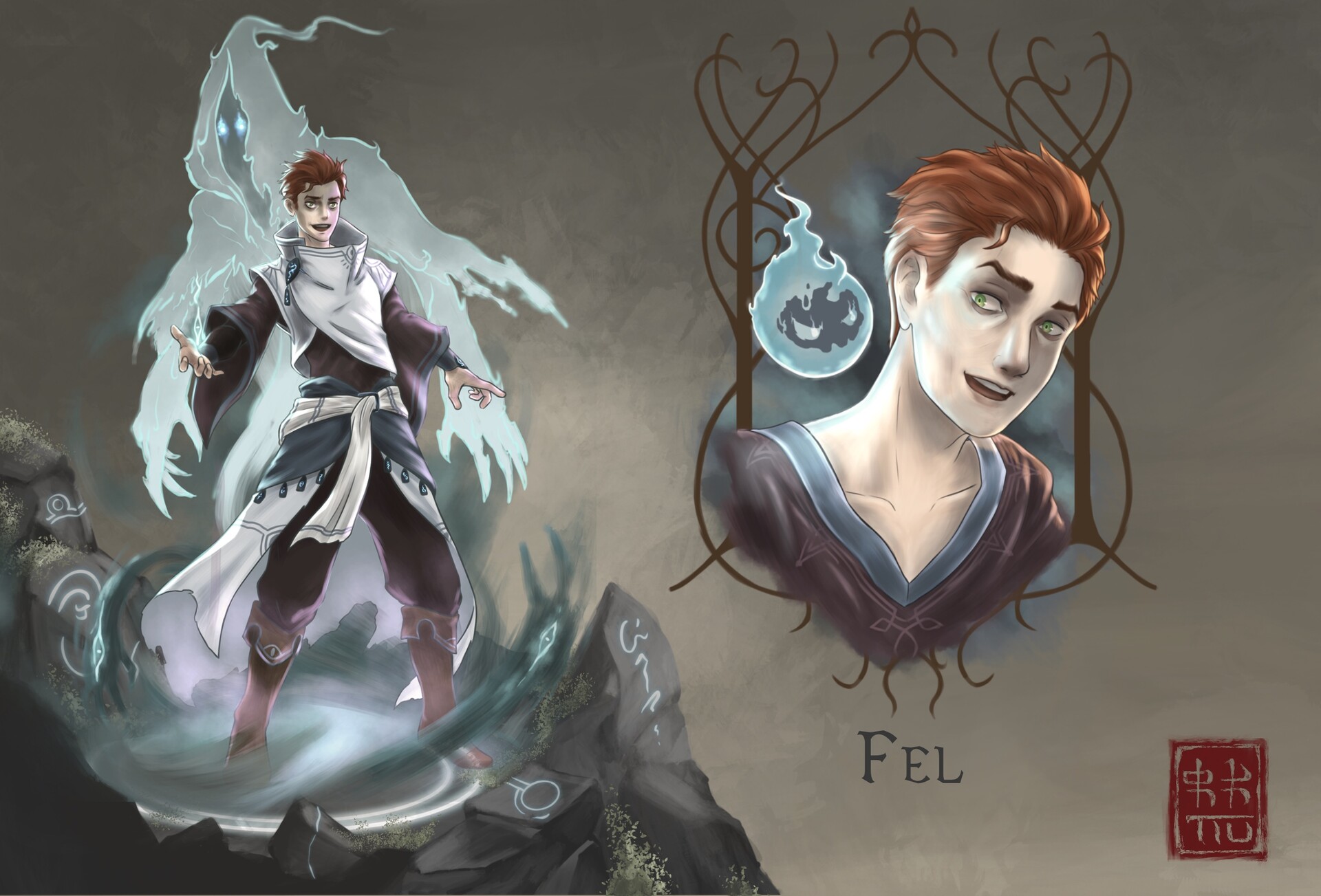 ArtStation - Fel: human spirit medium