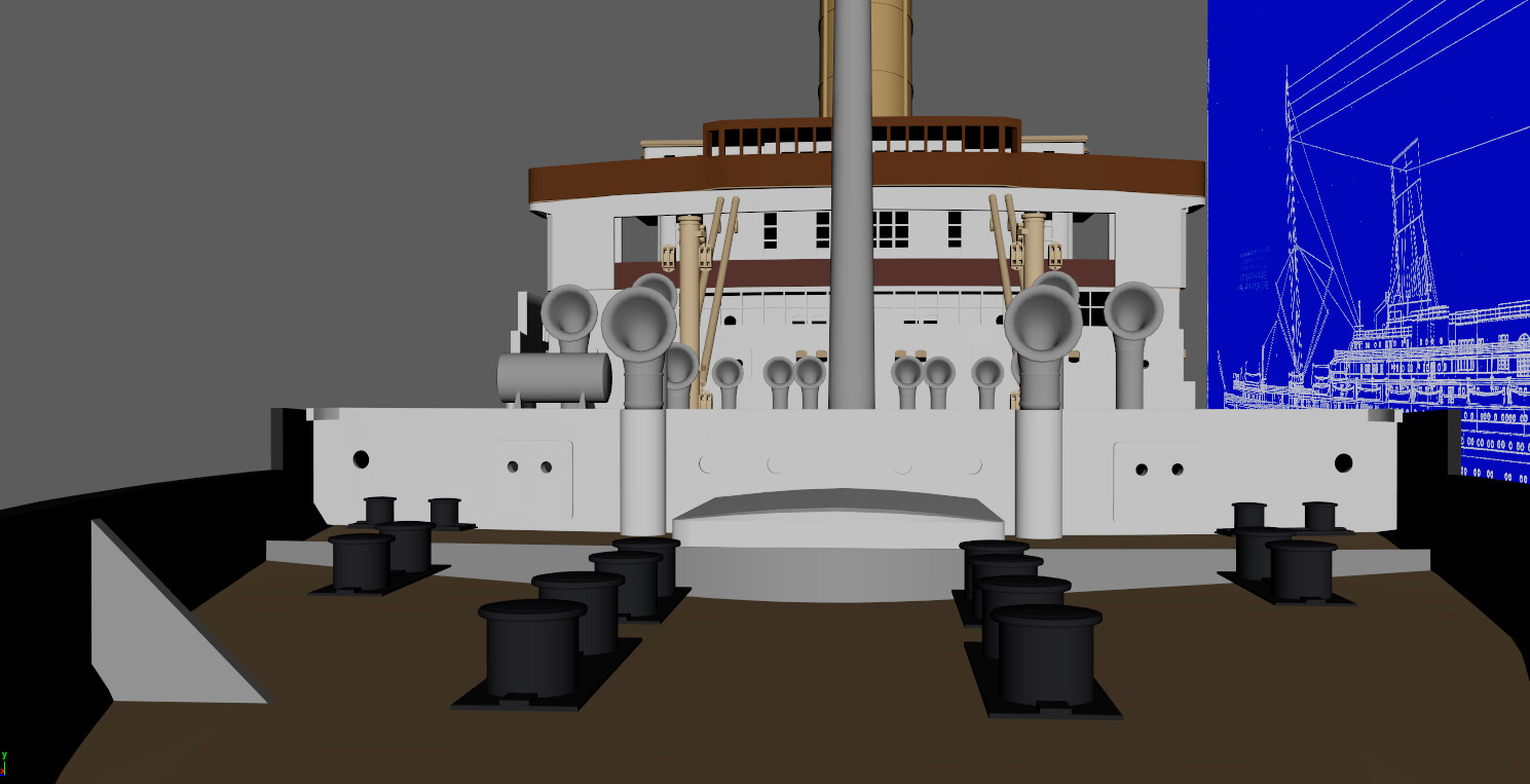 ArtStation - SS Vaterland 3D Model (Ongoing WIP) Part 3