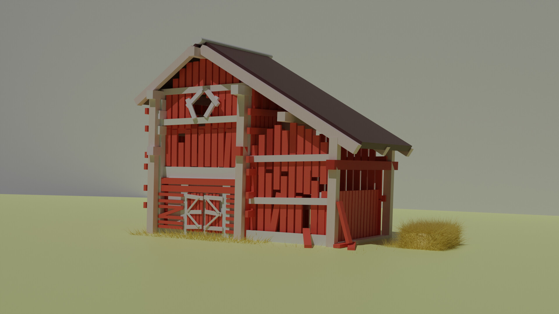 ArtStation - 3D Barn Scene