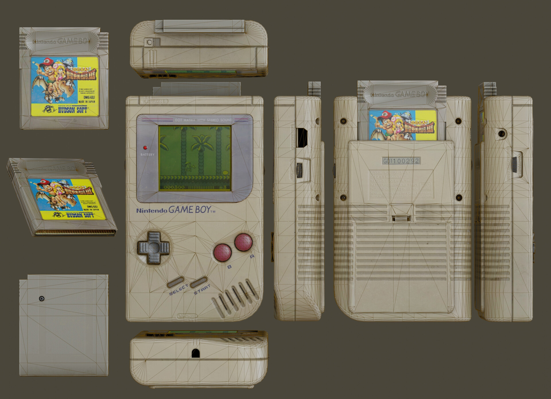 Games Artist - Game Boy - Prop Breakdown - Oday Abuzaeed