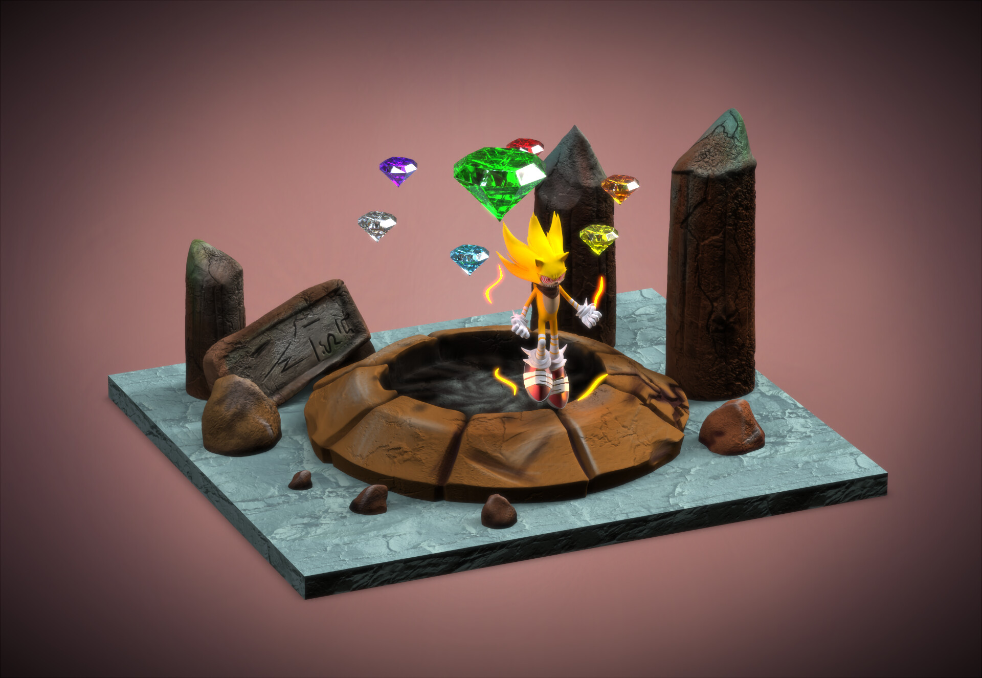 ArtStation - Fleetway Super Sonic Boom