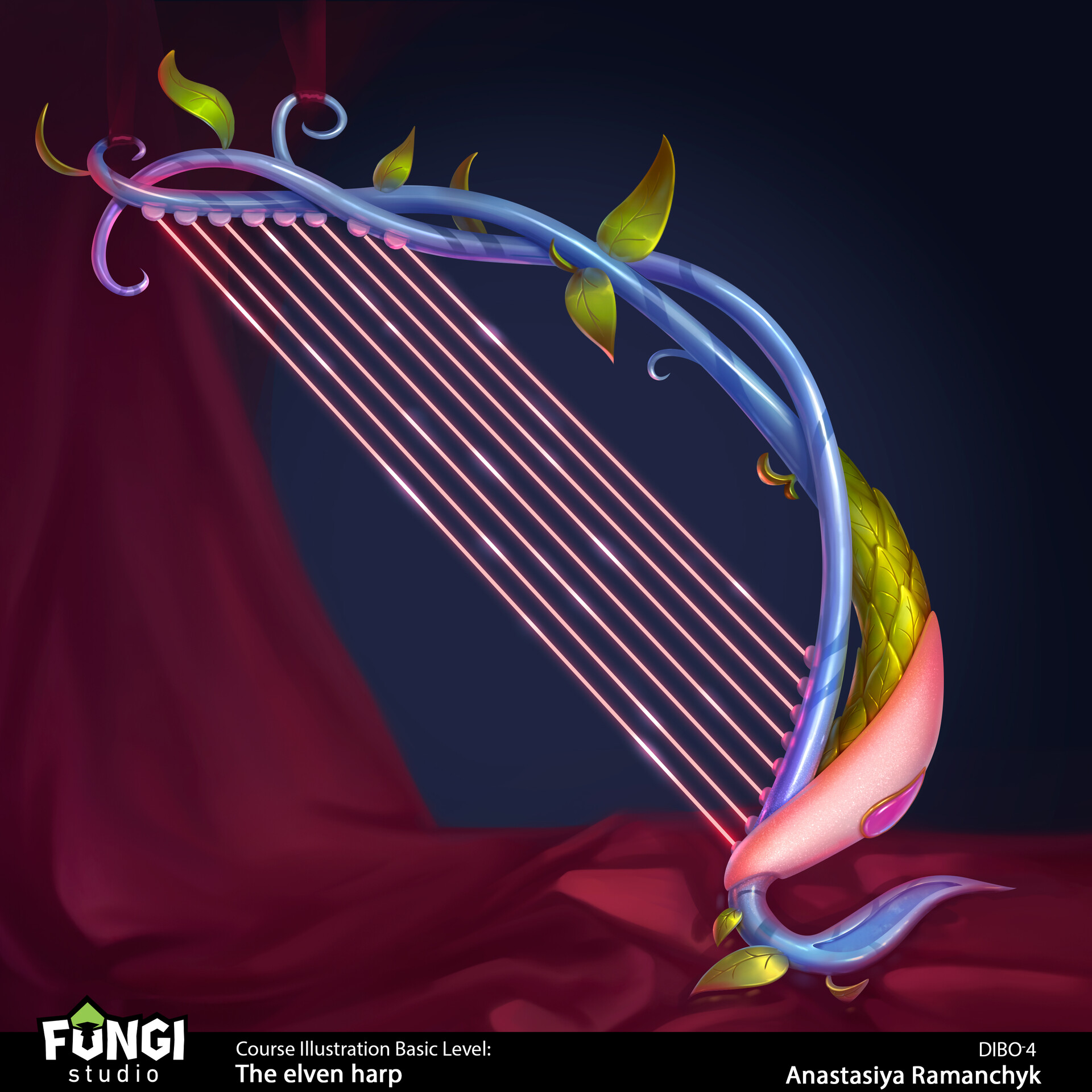 ArtStation - The elven harp