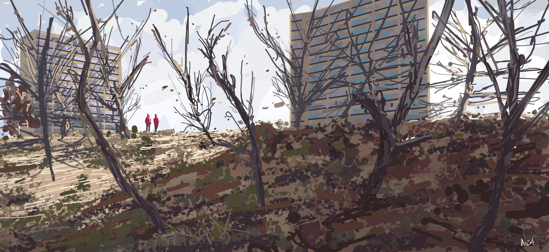 ArtStation - Hyper decompression sketch