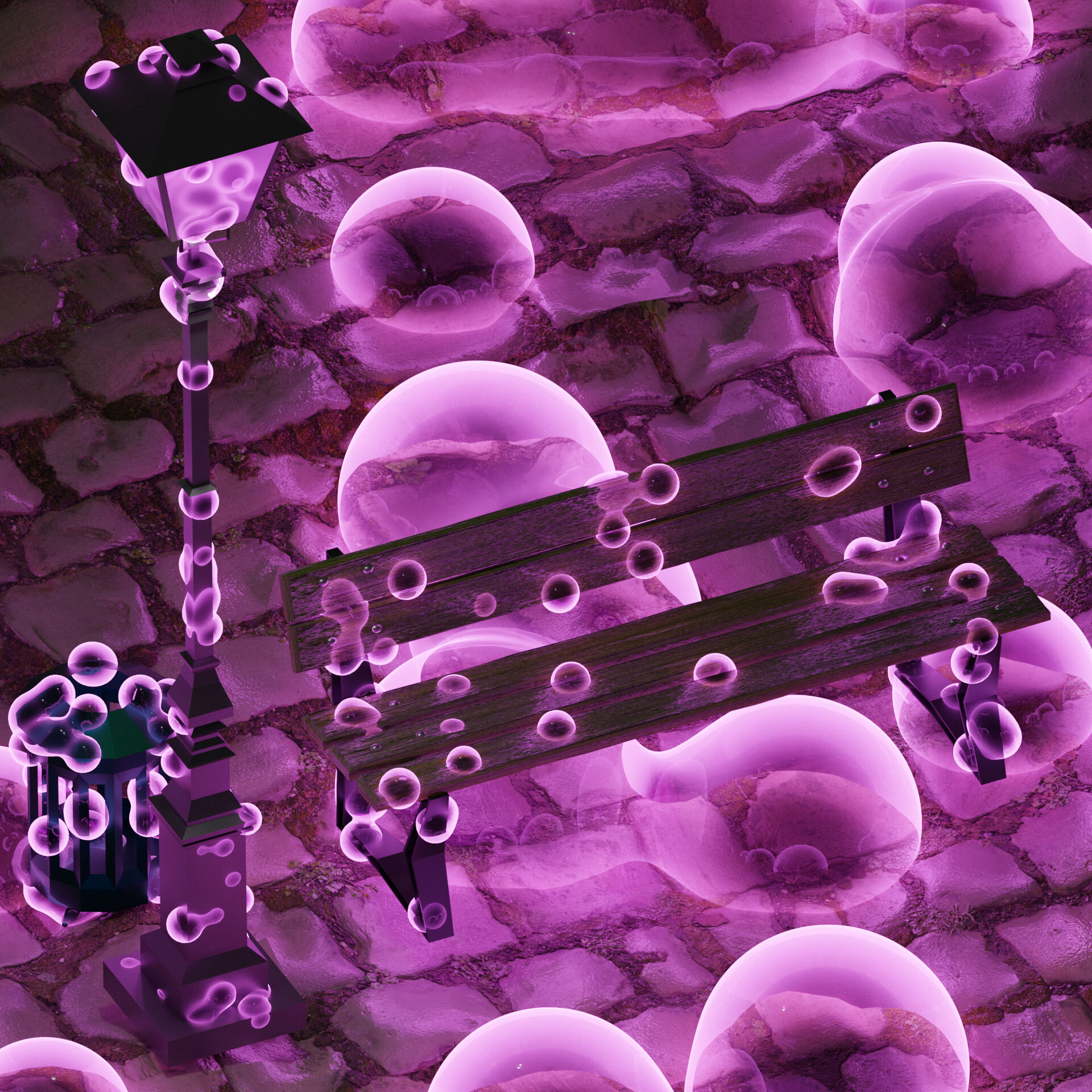 ArtStation - Small corrupt scene low poly