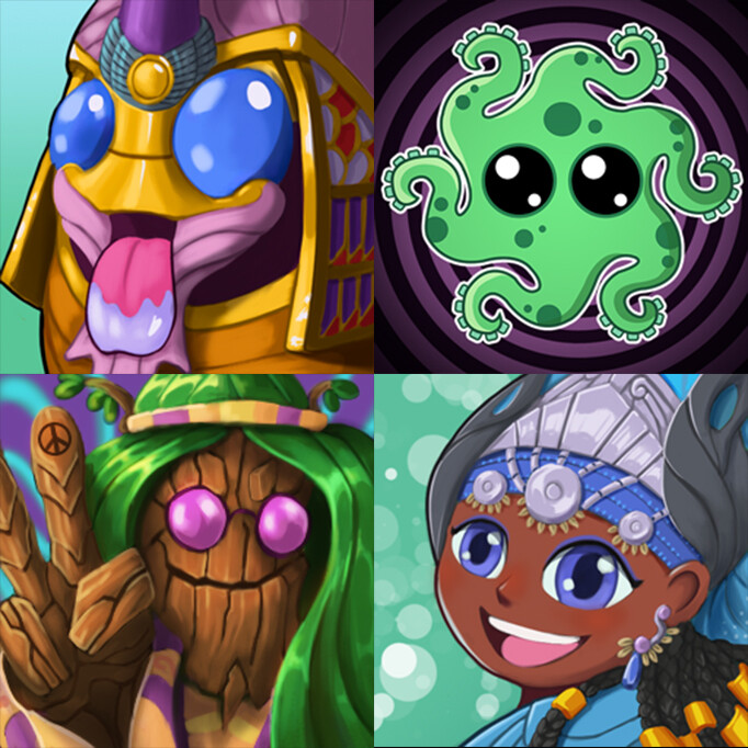 ArtStation - SMITE and Paladins Avatars