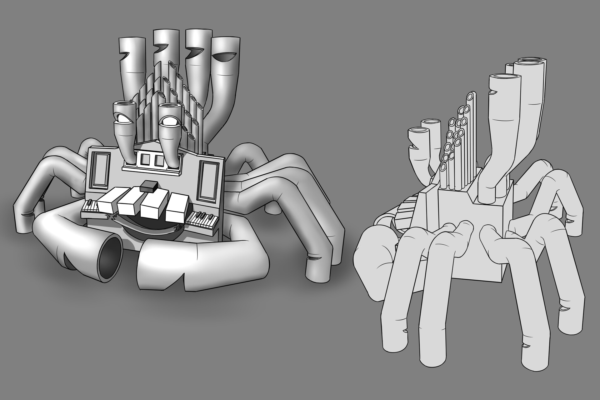 Christopher Mally - Stylized Organ Mimic