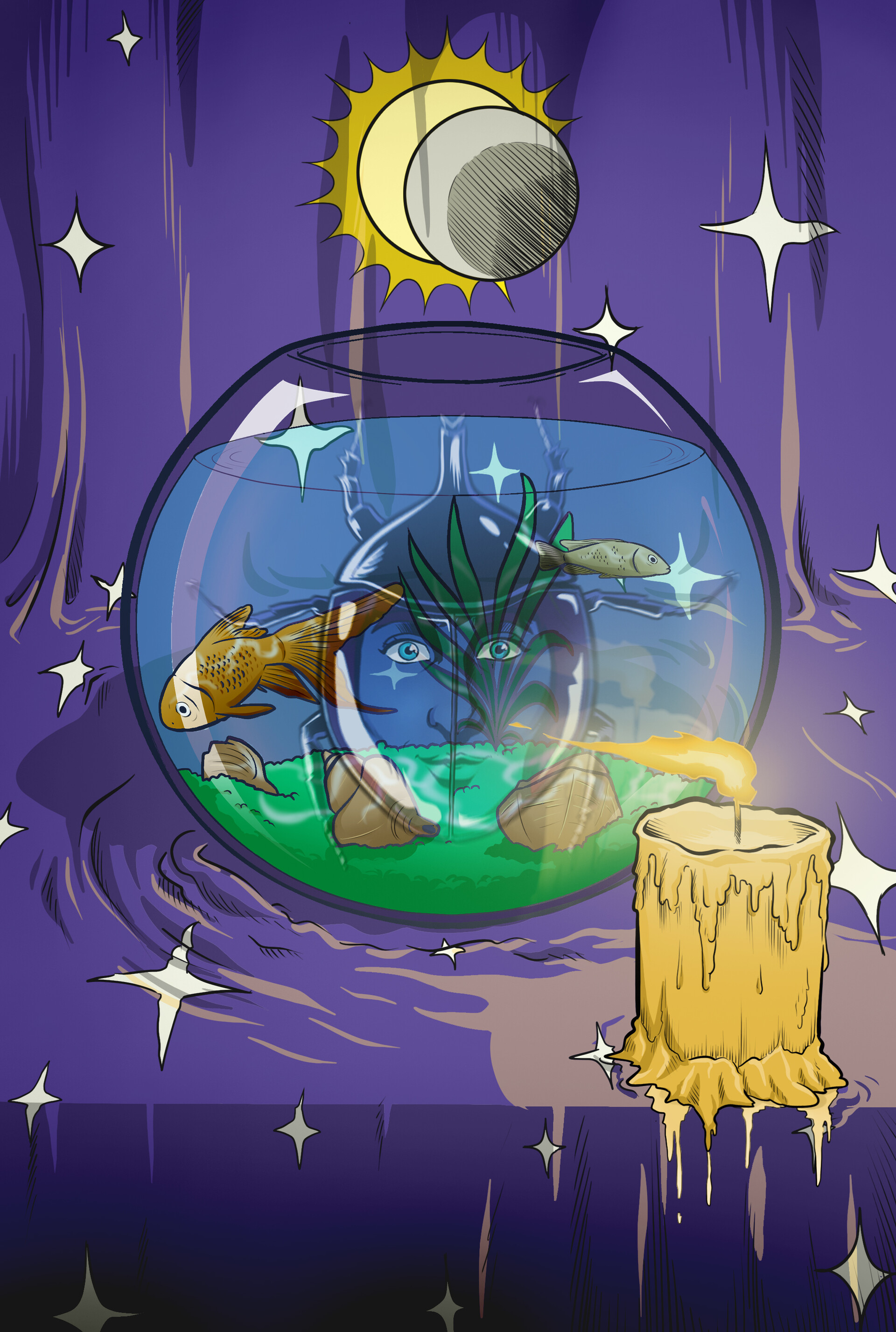 ArtStation - ANTHOLOGY COMIC REVISTA JAPY - "DUALITY" SHORT STORY COVER