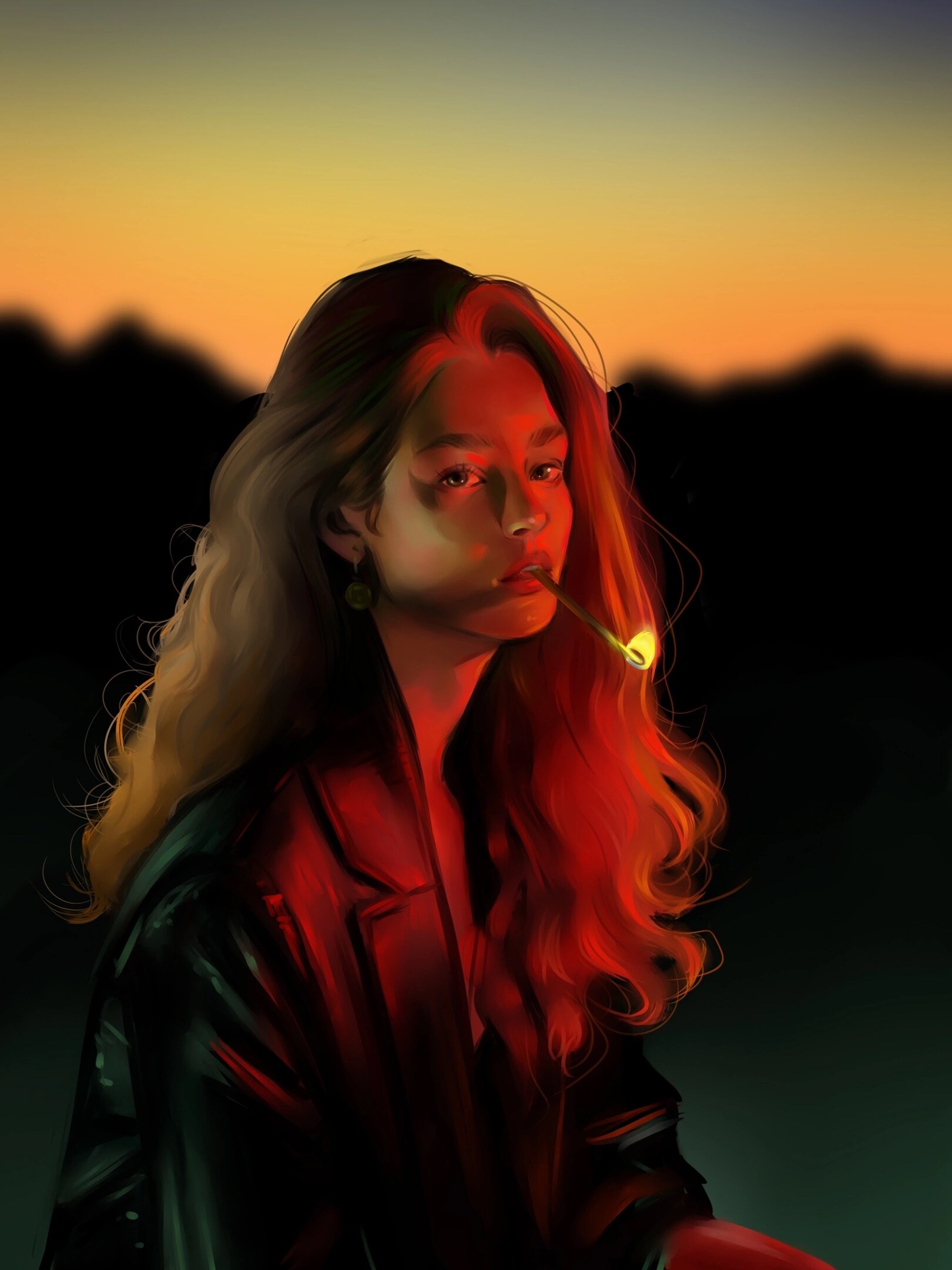 ArtStation - Night portrait