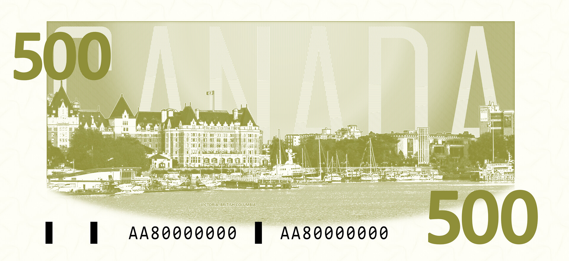 Adam Alexander Croke - Canada $500 Note - Provincial Capitals Series