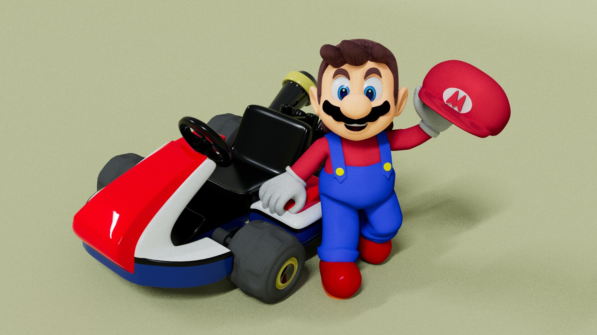 ArtStation - Model 3D - Mario Kart