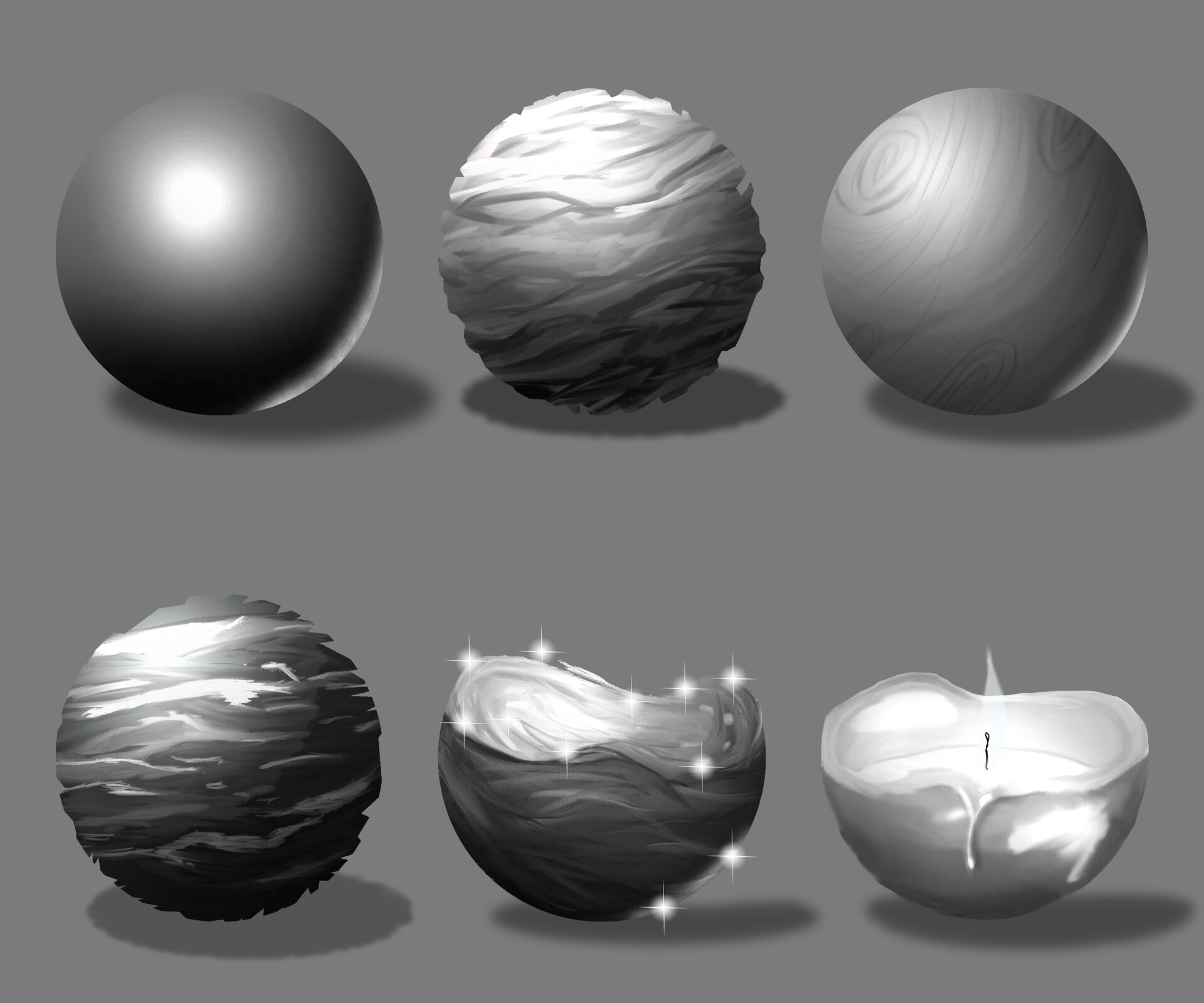 ArtStation - Stylized Textured Spheres