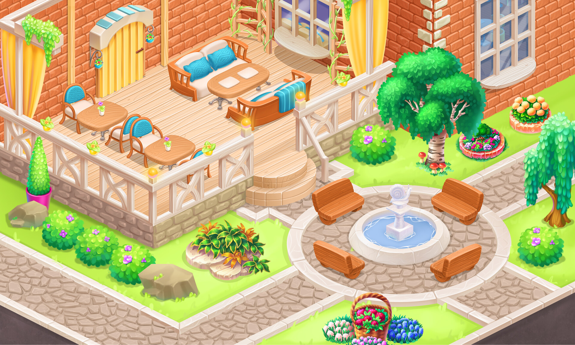 ArtStation - Garden Concept Art