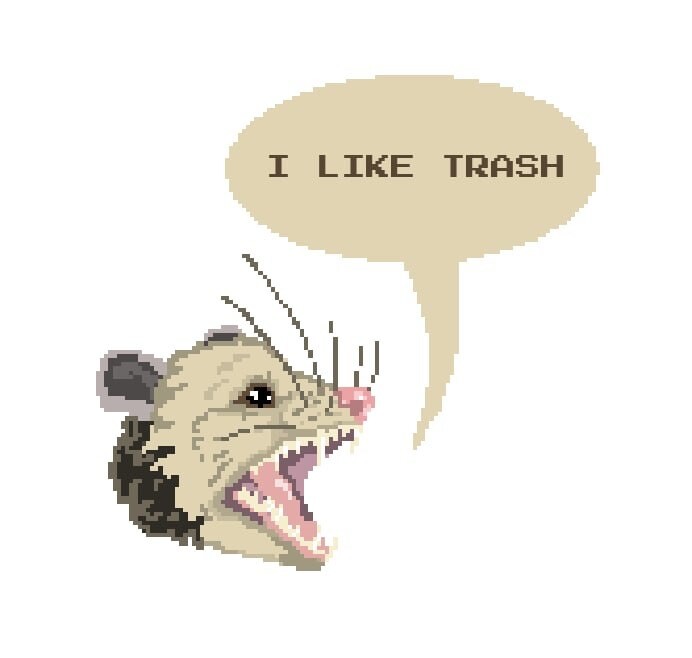 ArtStation - Possum pixel stickers