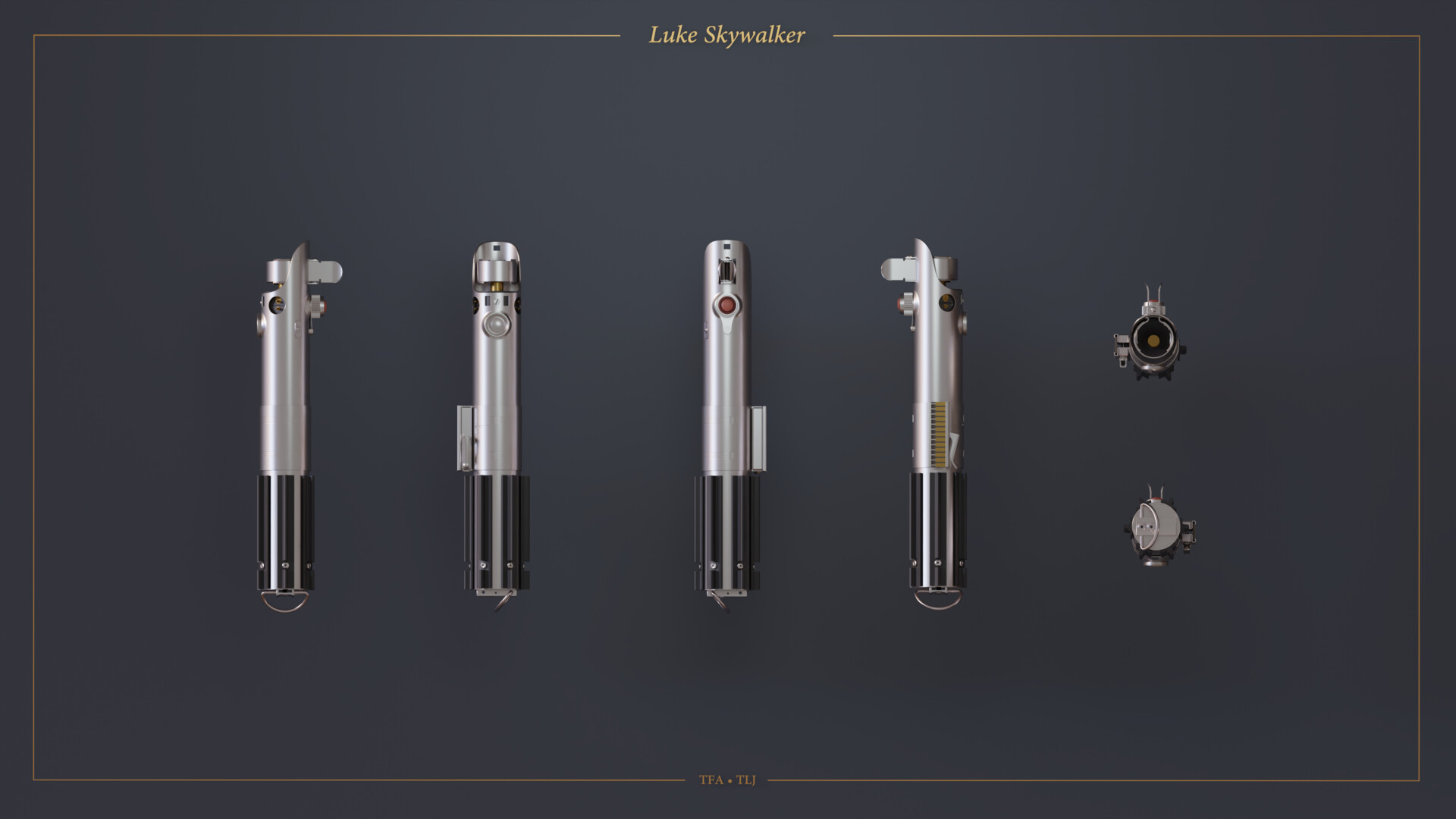 ArtStation - Luke Skywalker's lightsaber replica (TFA/TLJ)