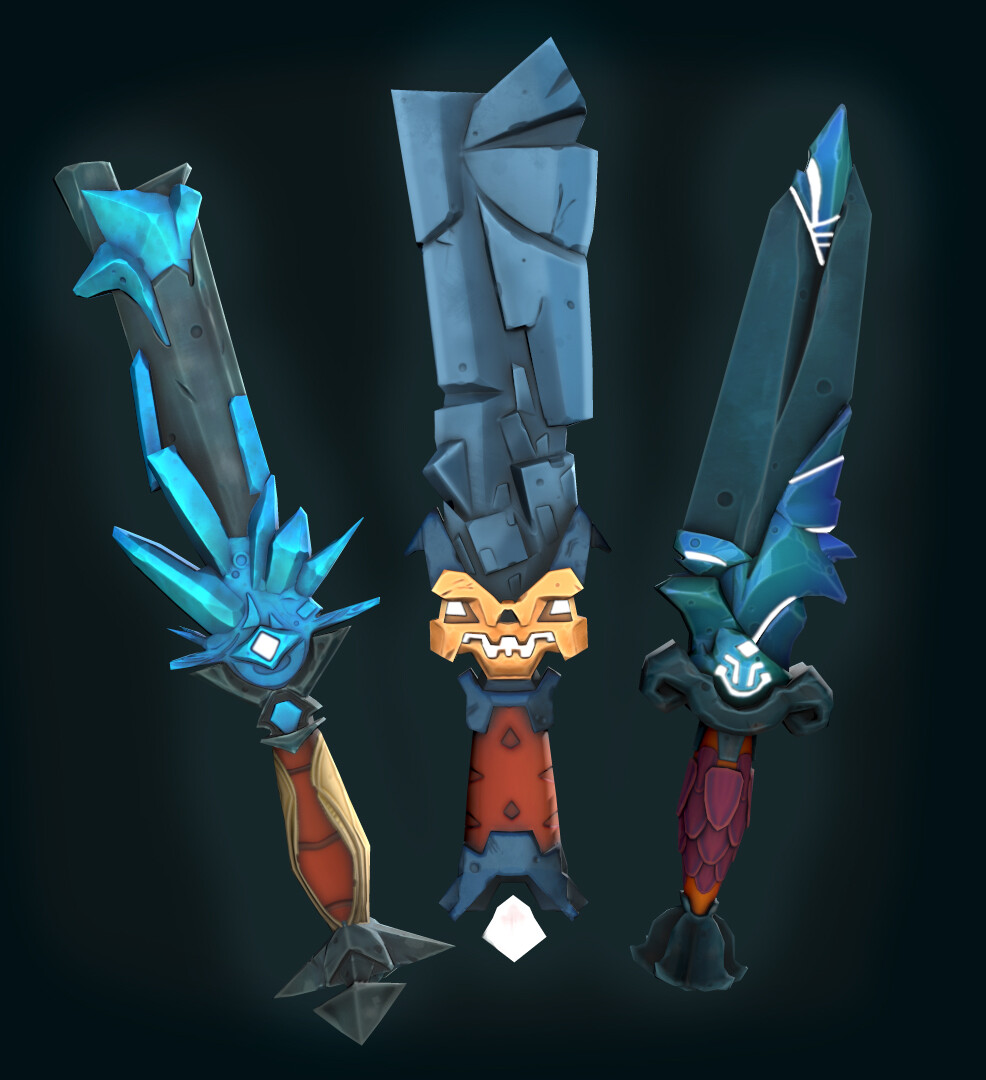 ArtStation - Stylized Swords Asset