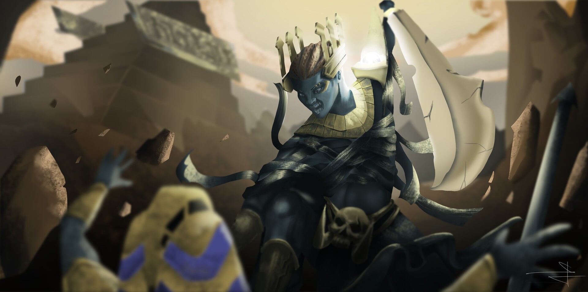 ArtStation - K'ah "Resurrected Egyptian God"