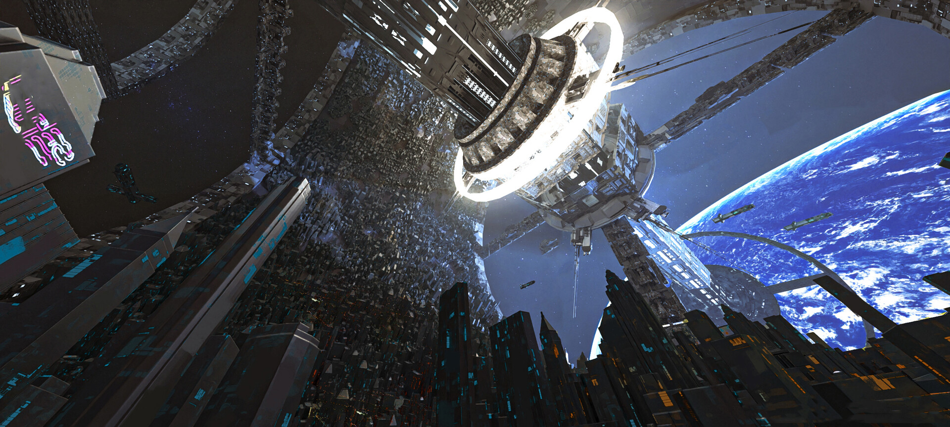 ArtStation - Space city