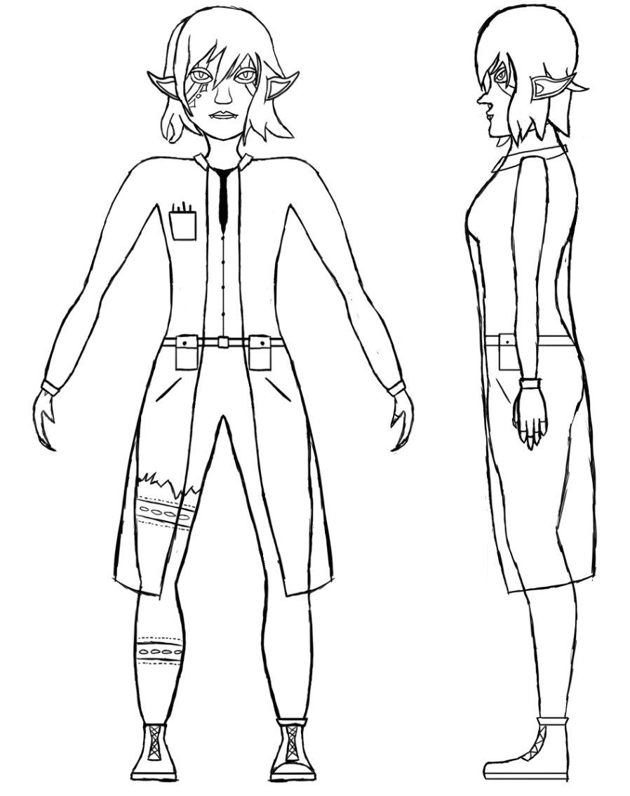 ArtStation - Goblin Scientist Turnaround / Posing Concept