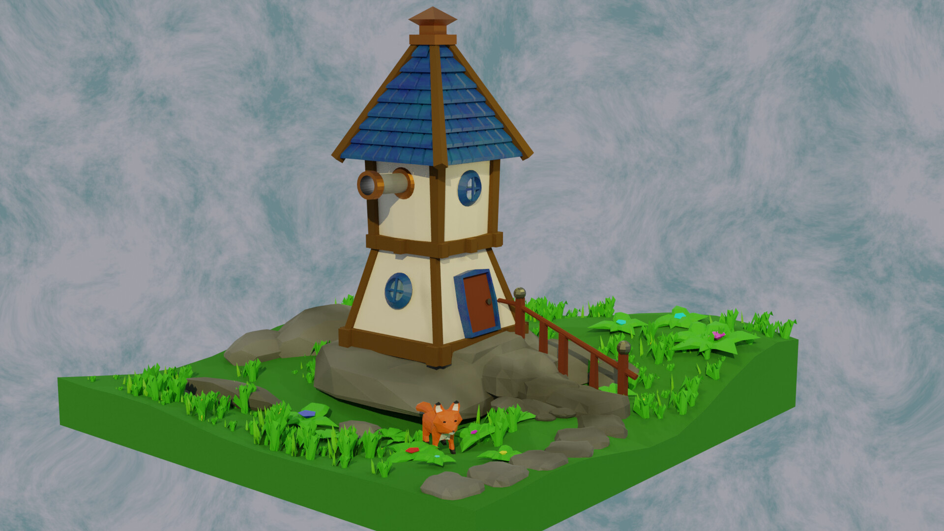 ArtStation - Tower Low-poly