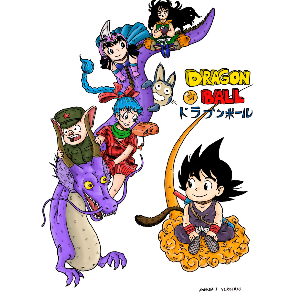 Andrea Iván Verderio - Dragon Ball Portrait