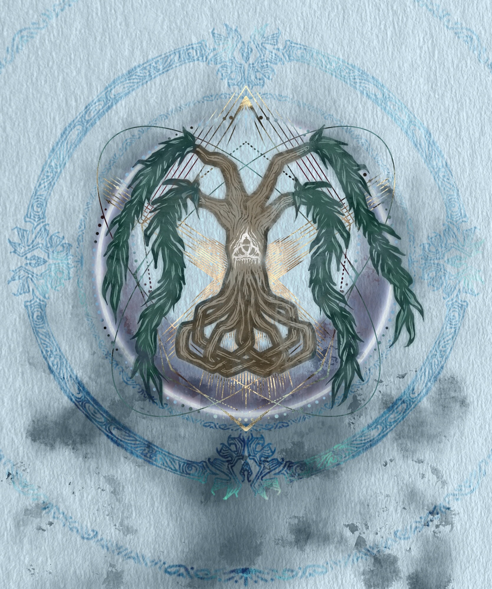 ArtStation - Yggdrasil Tattoo Design