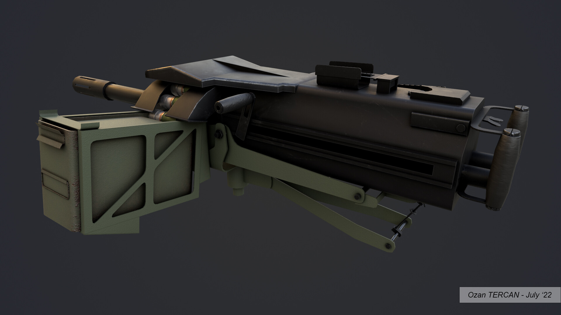 ArtStation - Mk 19 Grenade Launcher