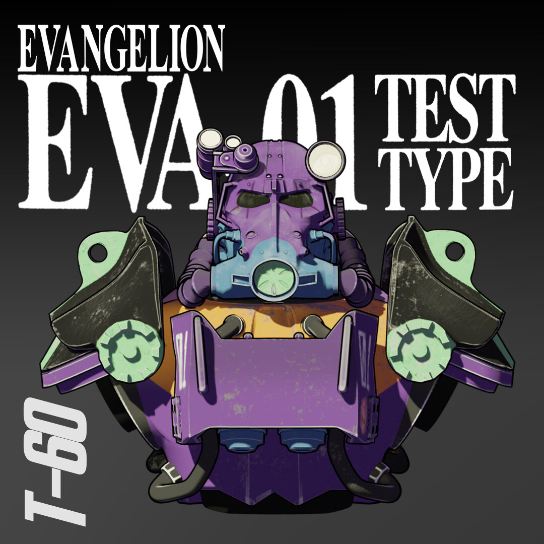 ArtStation - EVANGELION / FALLOUT T60 Mash Up