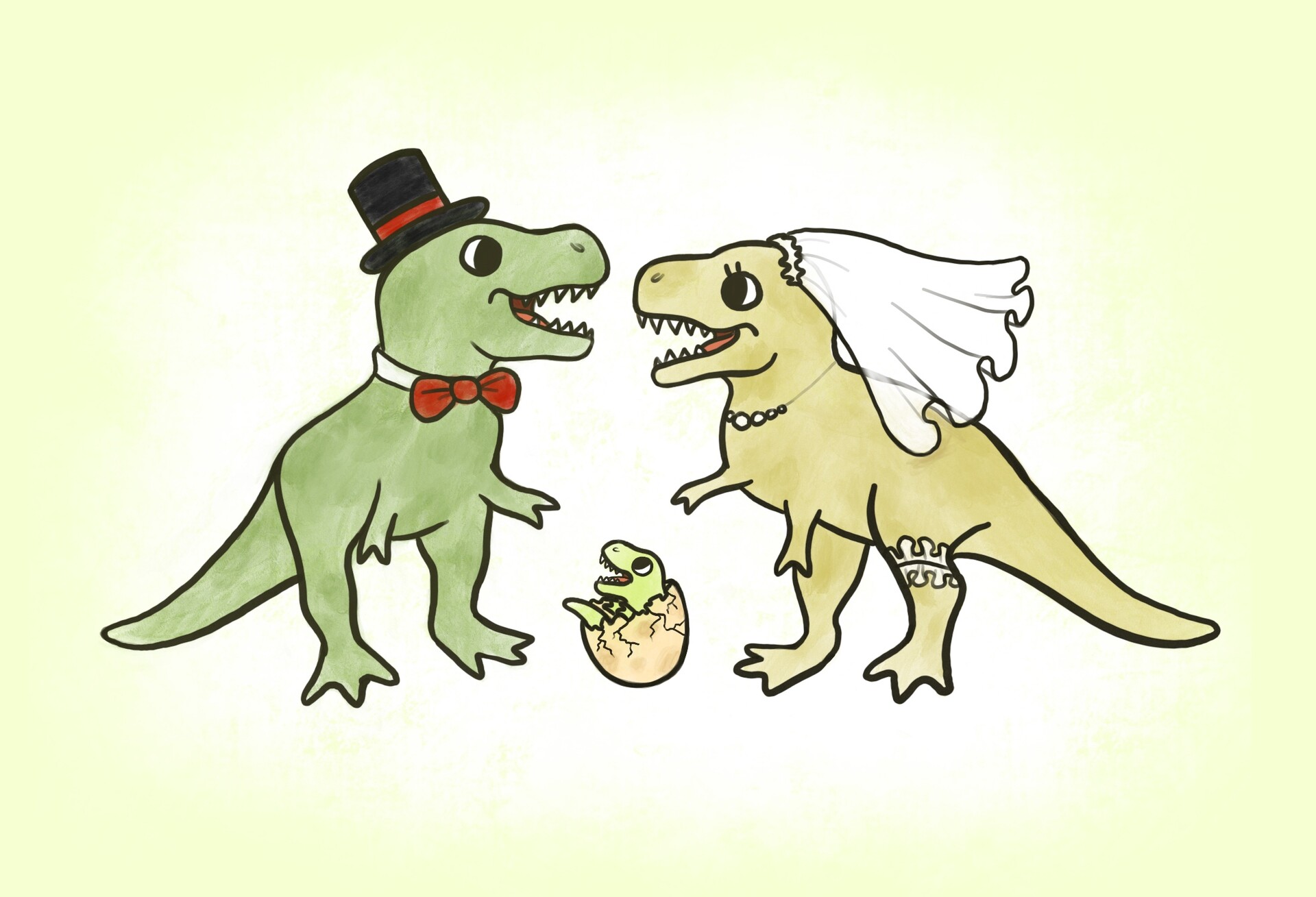 ArtStation - Married T-Rexes