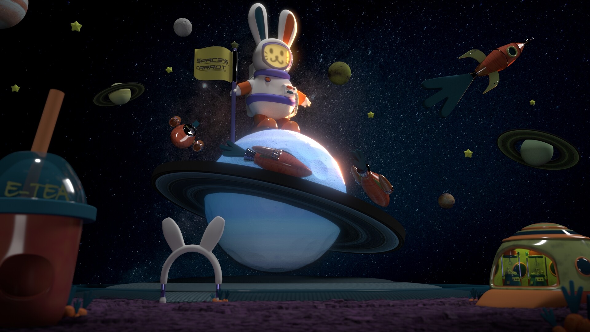 ArtStation - Amusement Park 'Space's Carrot'