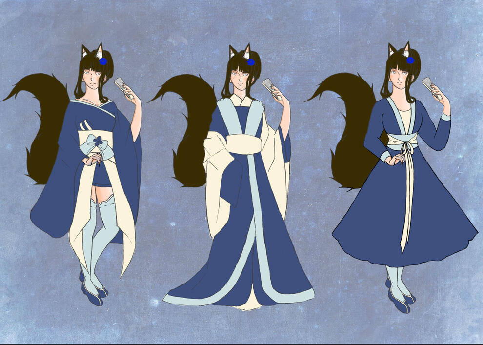 ArtStation - Kitsune / Fox Lady Designs