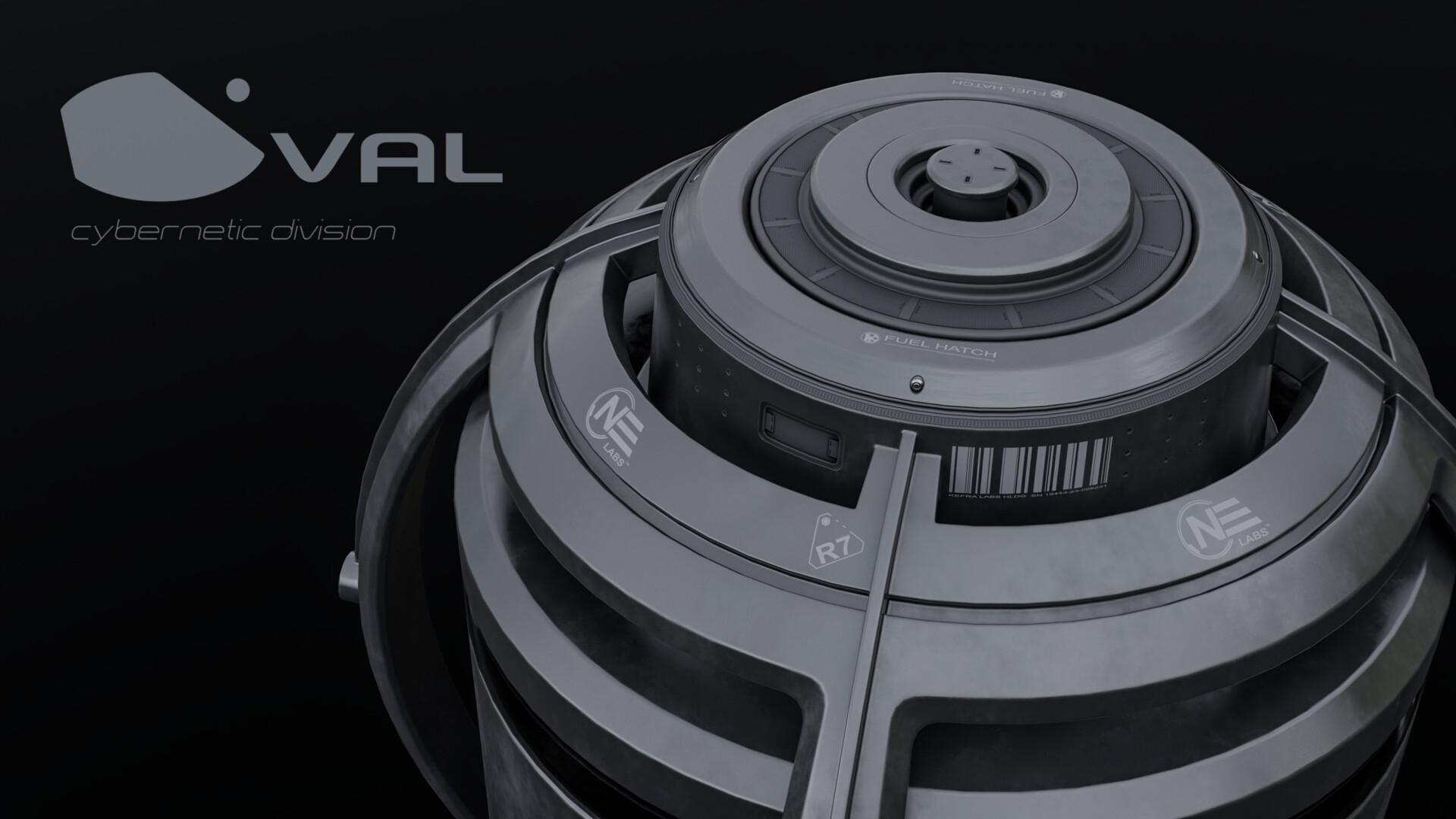 ArtStation - a Sci-Fi Nuclear Fuel Container