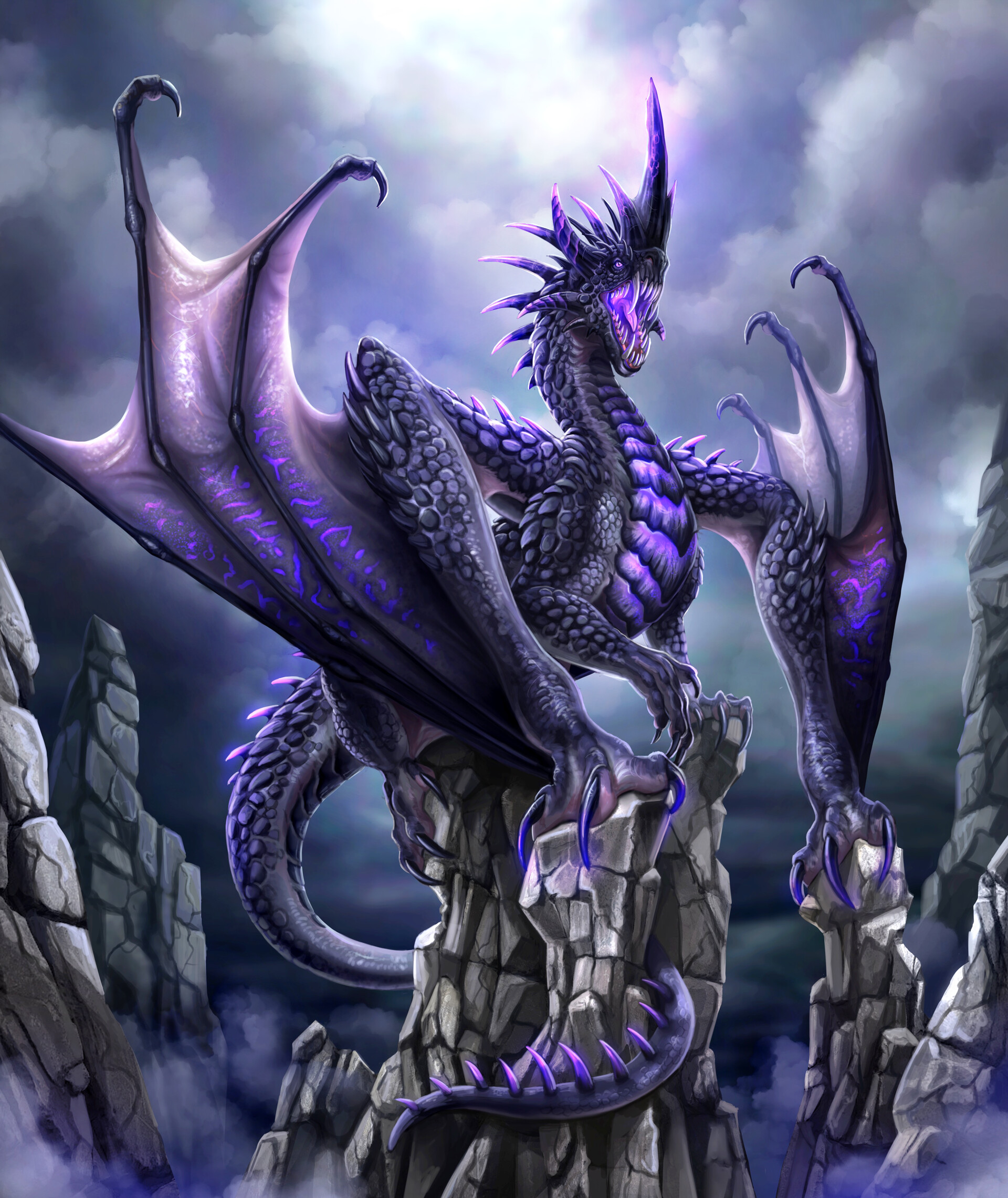 ArtStation - Purple Dragon