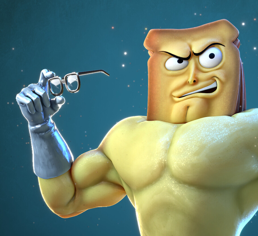 ArtStation - Powdered Toast Man
