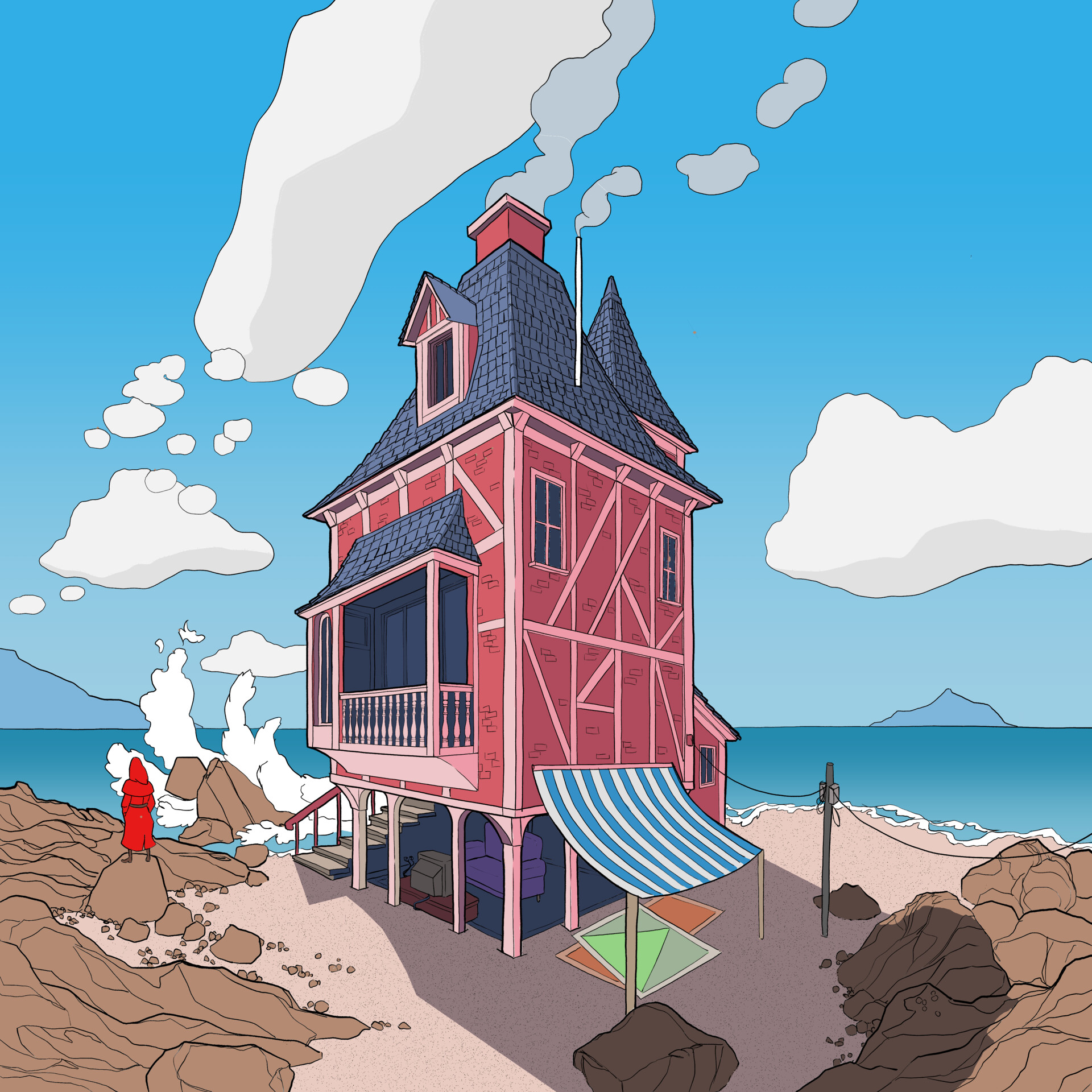 ArtStation - Dream House by the Sea