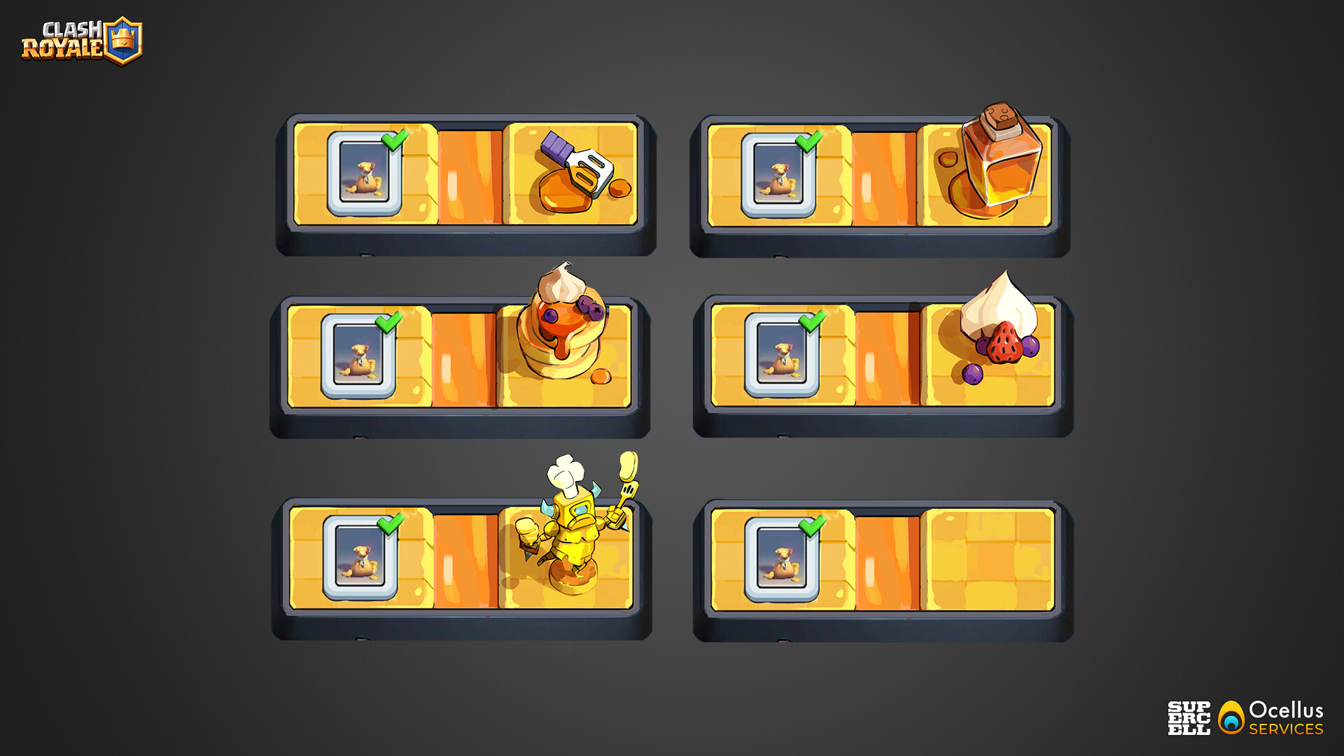 Ocellus - SERVICES - Clash Royale - Season 37 : Pancakes Arena and Diorama