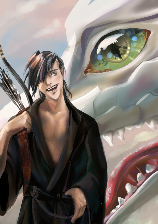 ArtStation - Hunter And The Dragon