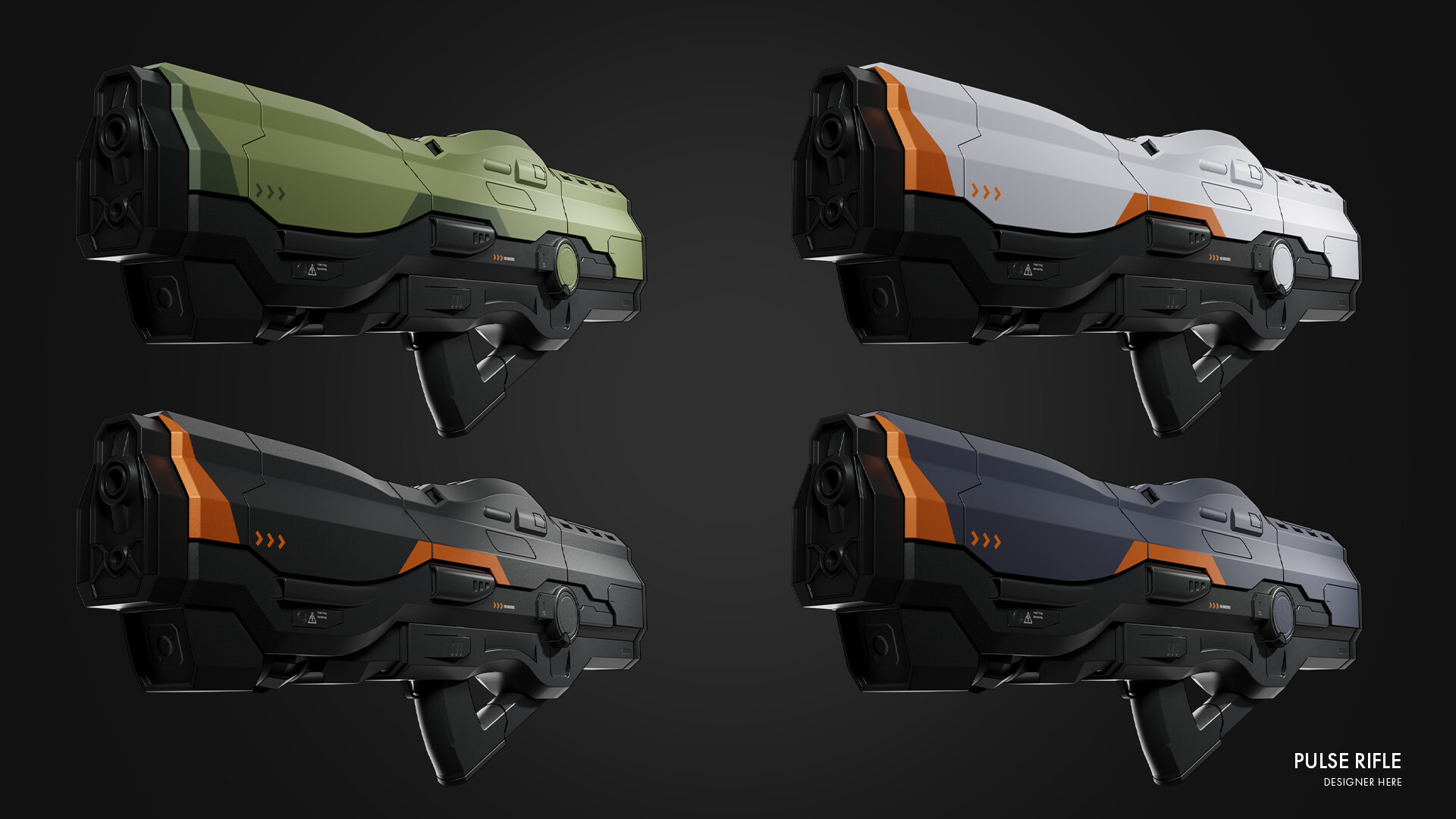 Designer Here - Pulse Rifle - Redesign of My Old Ones 2
