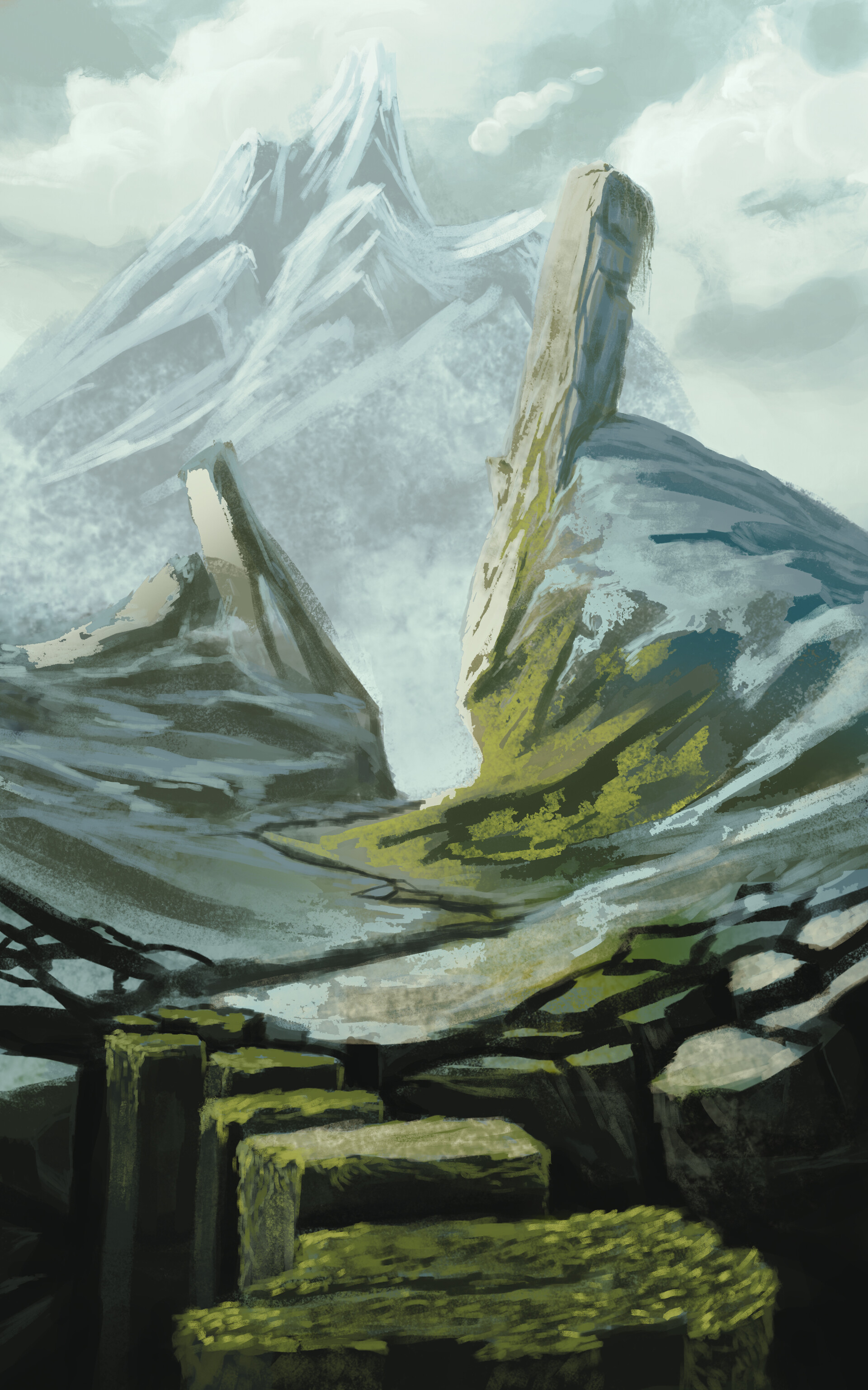 ArtStation - Mountain Path Concept