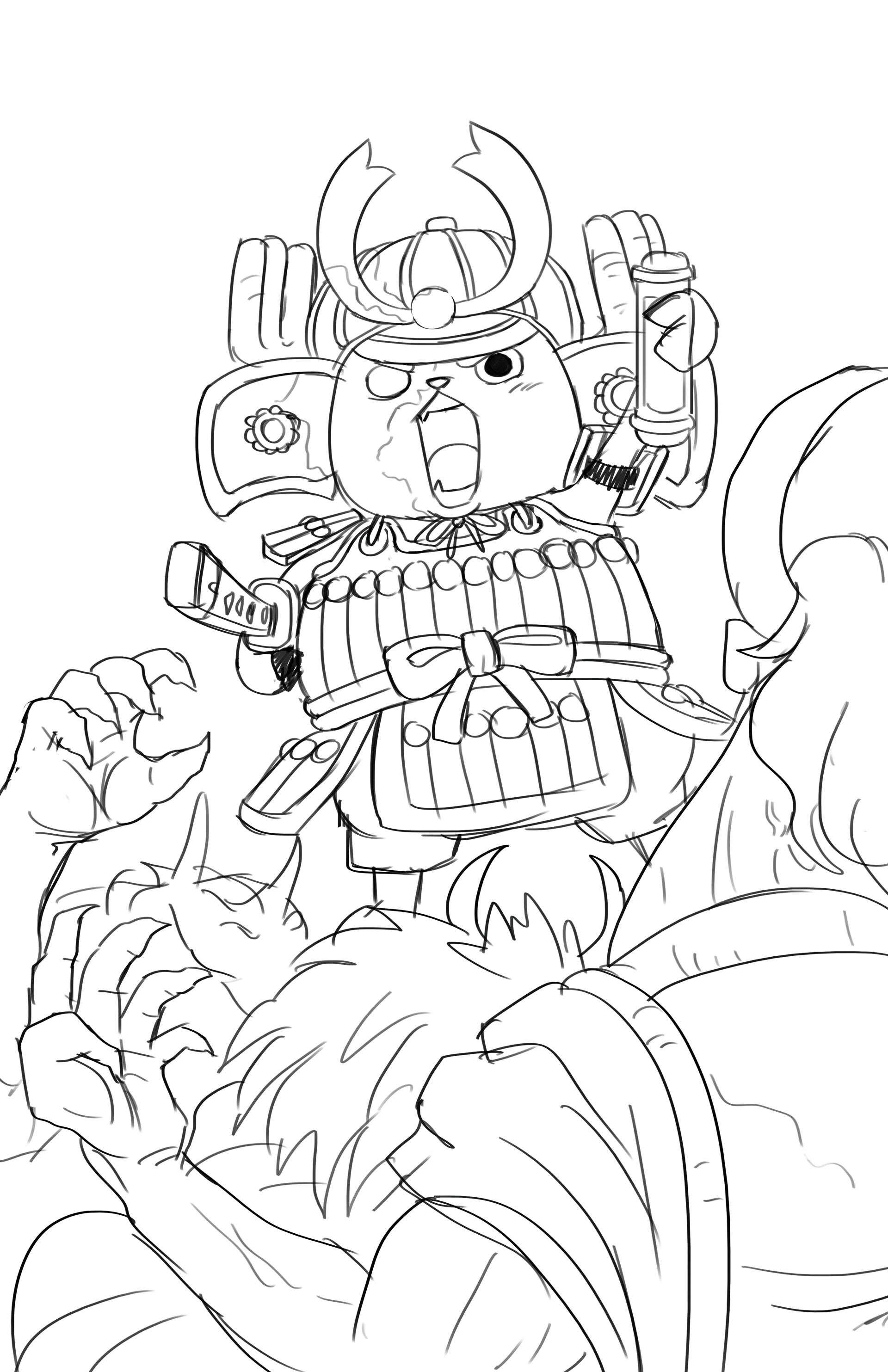 tony tony chopper coloring pages