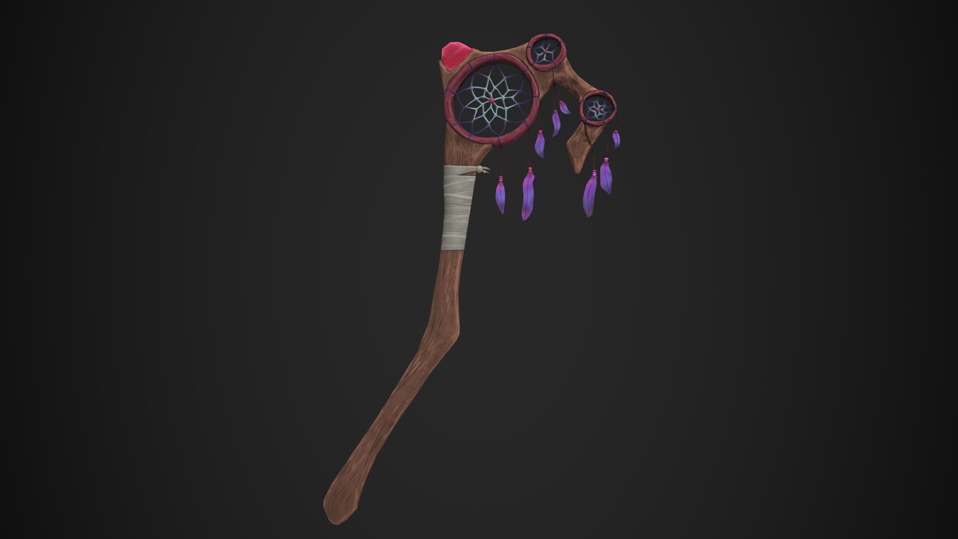 ArtStation - Stylized staff of sleep